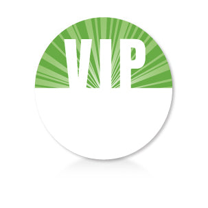 Satin Sticky Pass - Green Circle VIP | Backstage Supplies